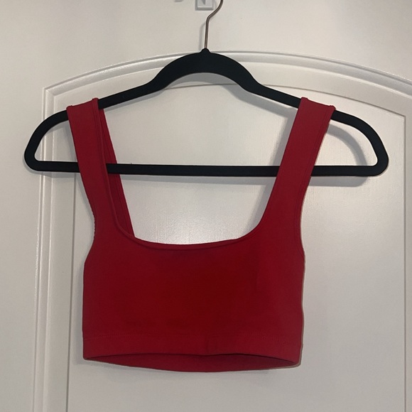 Zara | Tops | Red Cropped Tank | Poshmark
